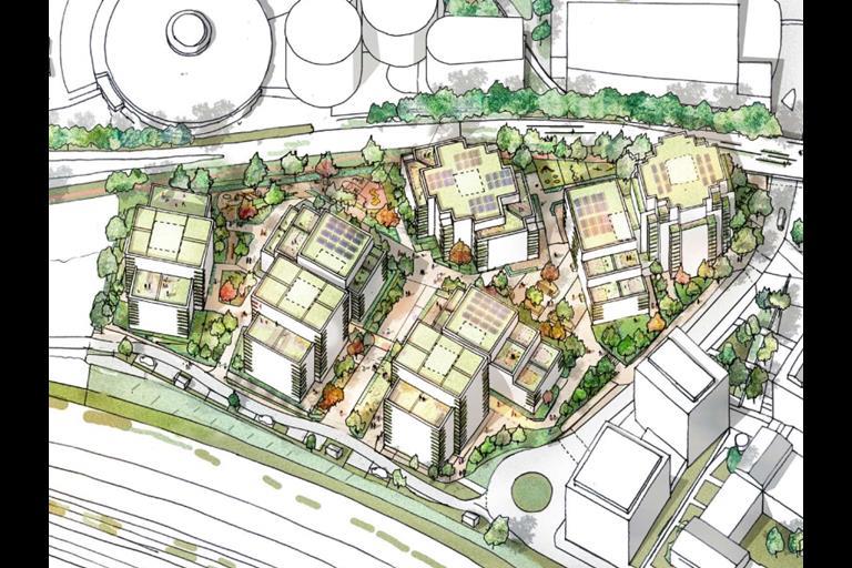 PRP submits plans for downsized 478-home Camden Roundhouse scheme ...